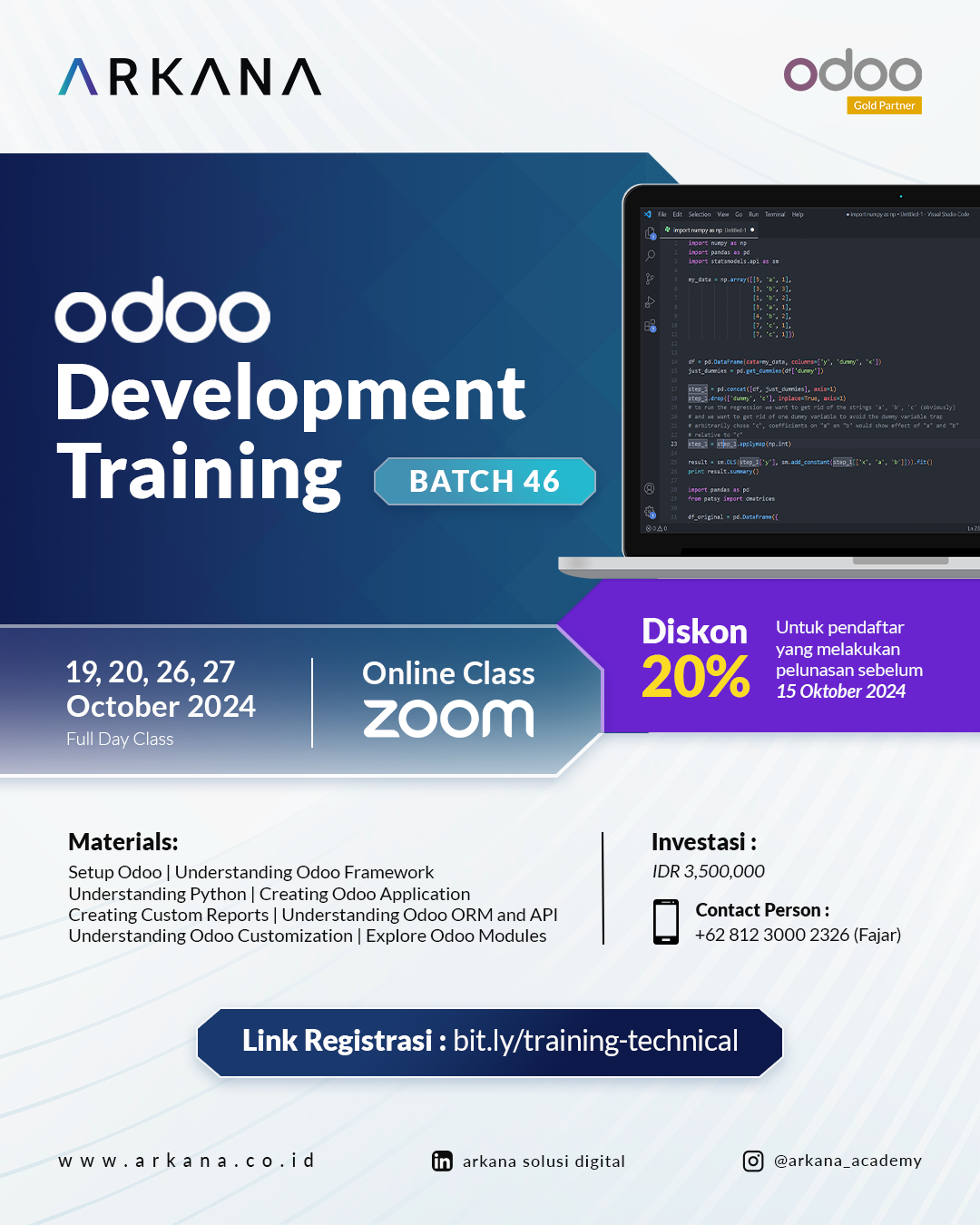 Odoo Development Training | Indonesia