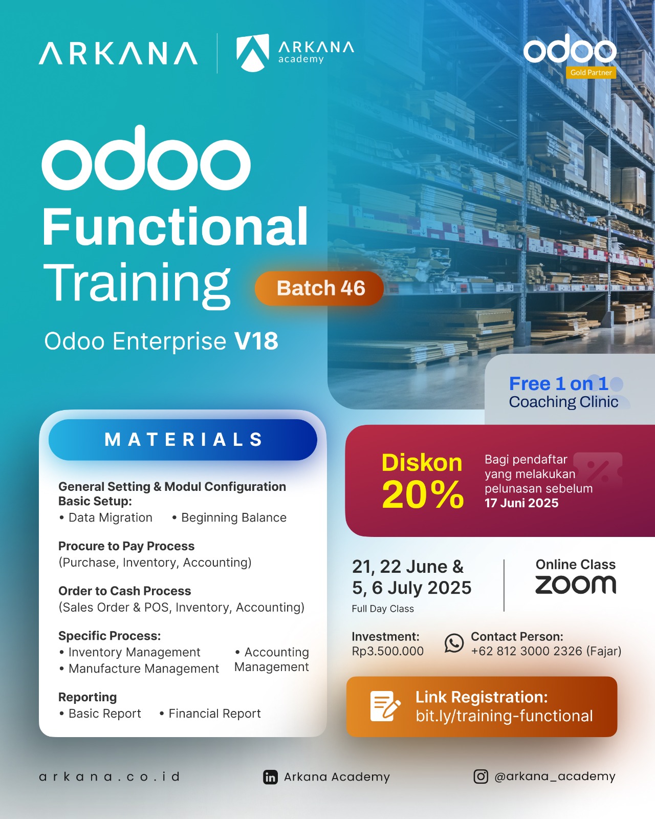 Odoo Functional Training | Indonesia