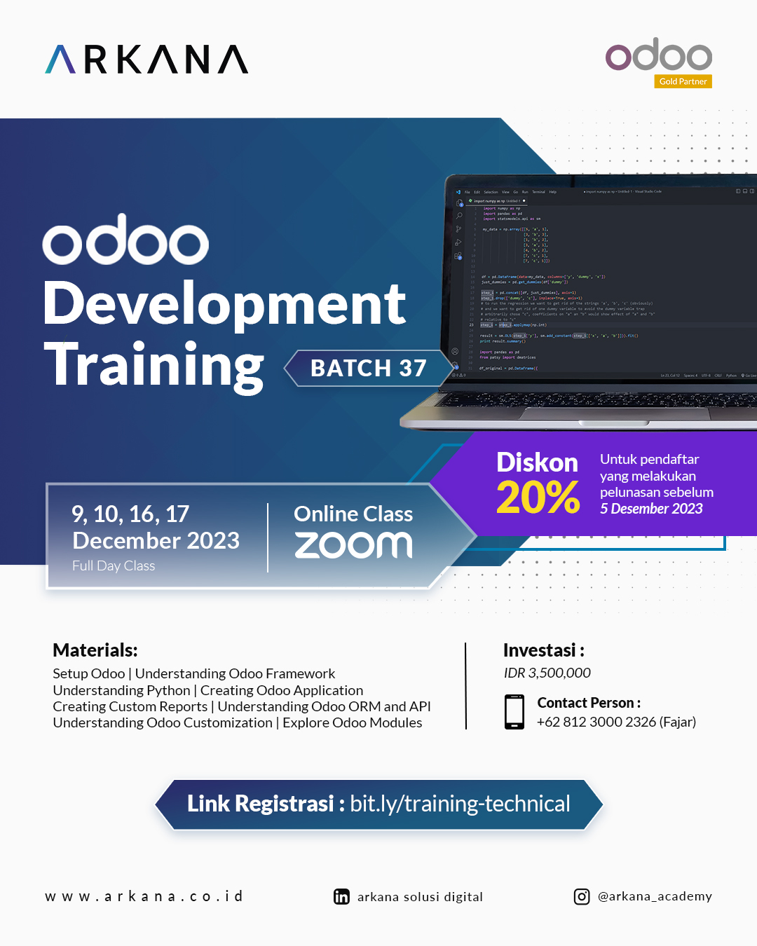 Odoo Development Training | Indonesia